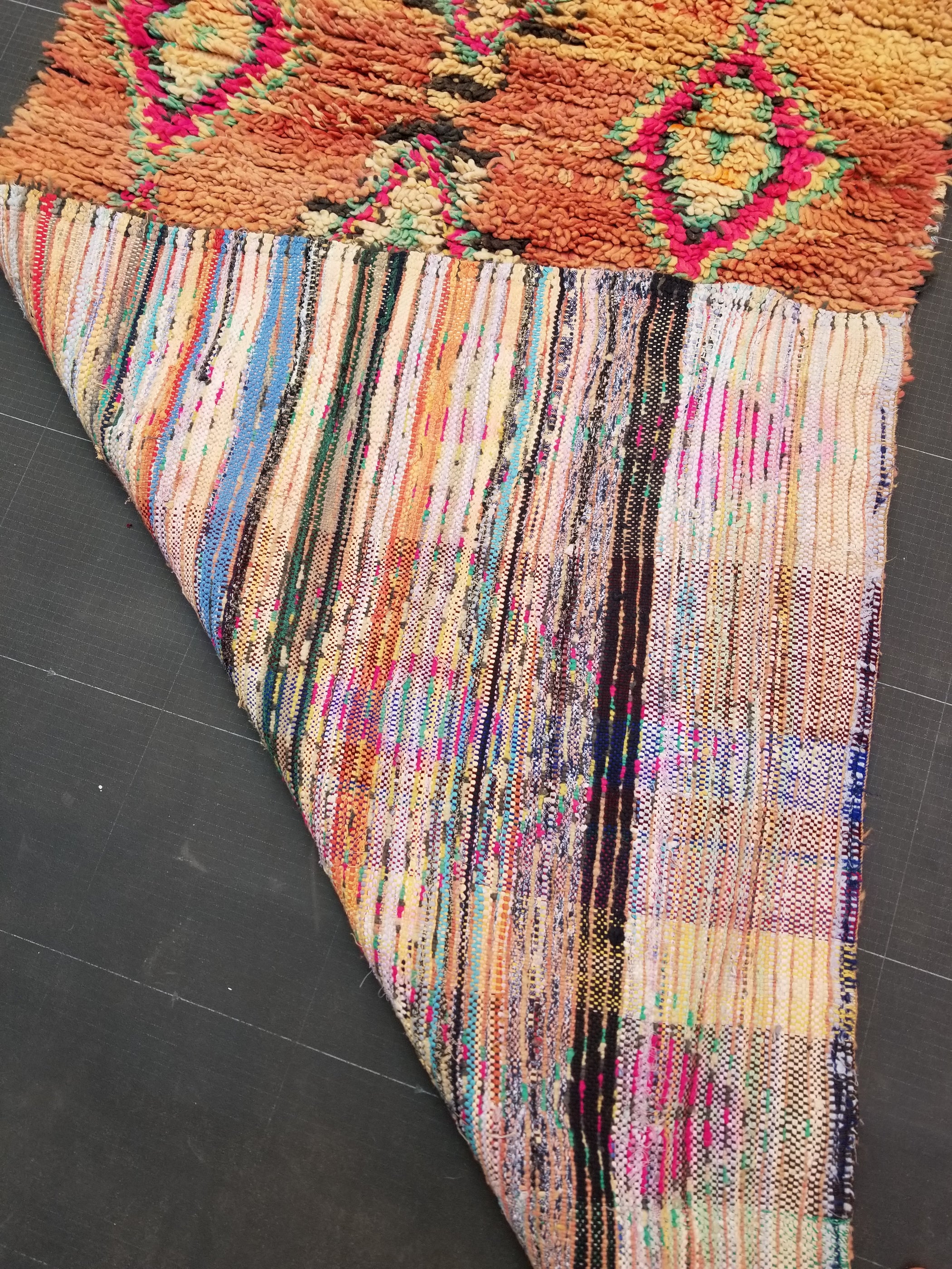 Moroccan rug runner, peach runner from Atlas mountain — MarBazaar