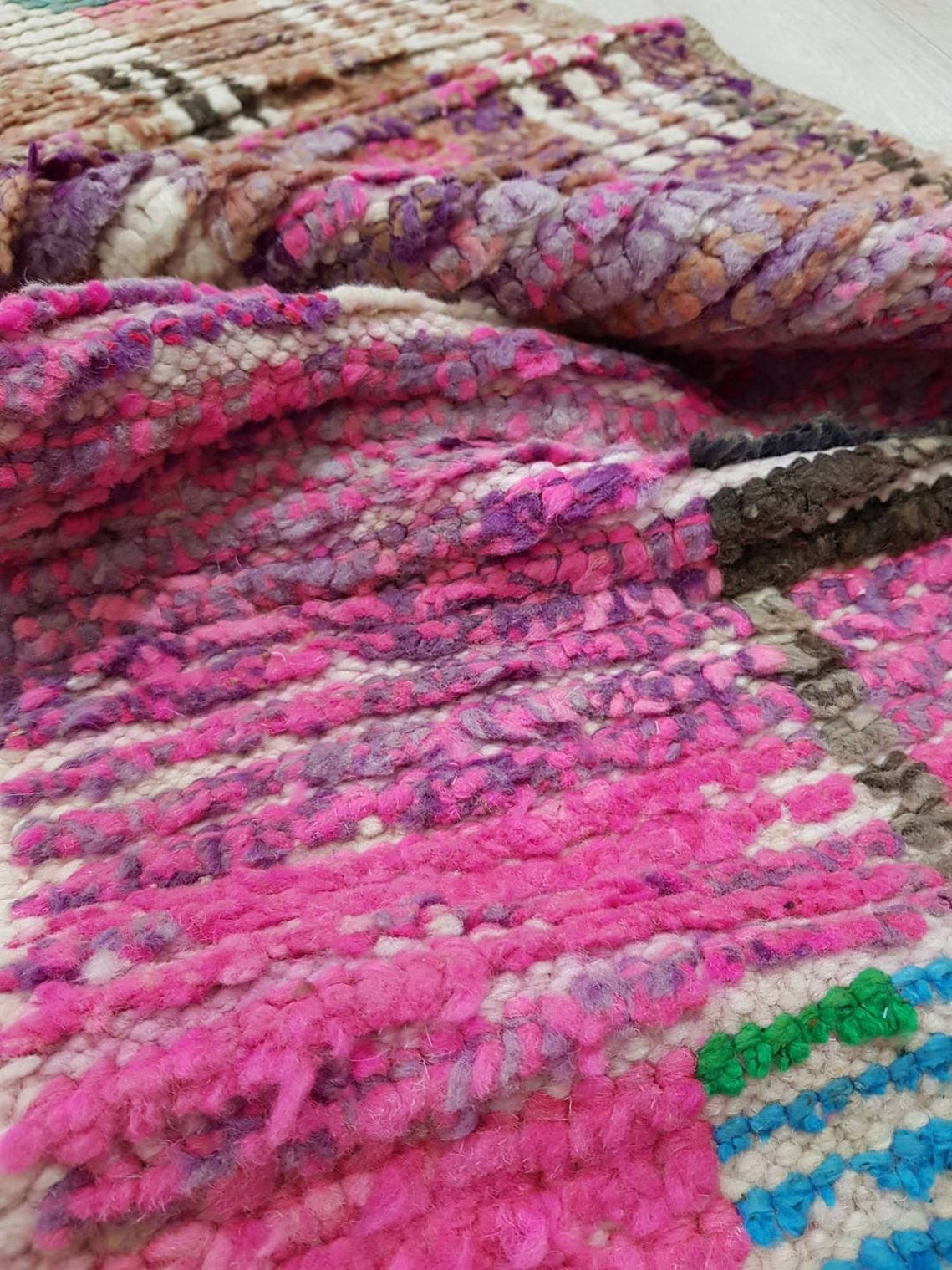 Colorful Moroccan rug runner, runner from Atlas mountain — MarBazaar