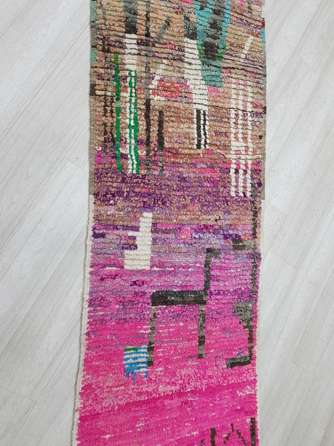 Colorful Moroccan rug runner, runner from Atlas mountain — MarBazaar